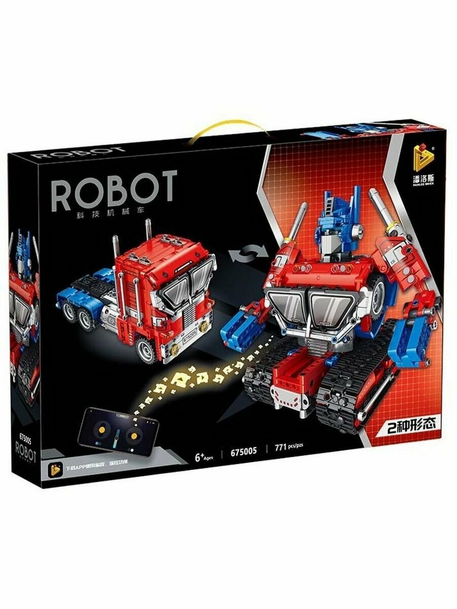Конструктор Робот-грузовик Оптимус трансформер 2 в 1/ 675005