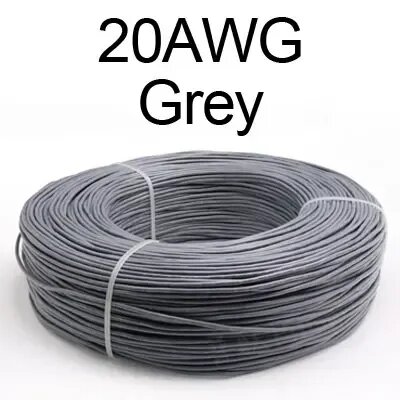 Экранированный сигнальный кабель UL2547 2 Cores, 20AWG Grey, 1 Meters
