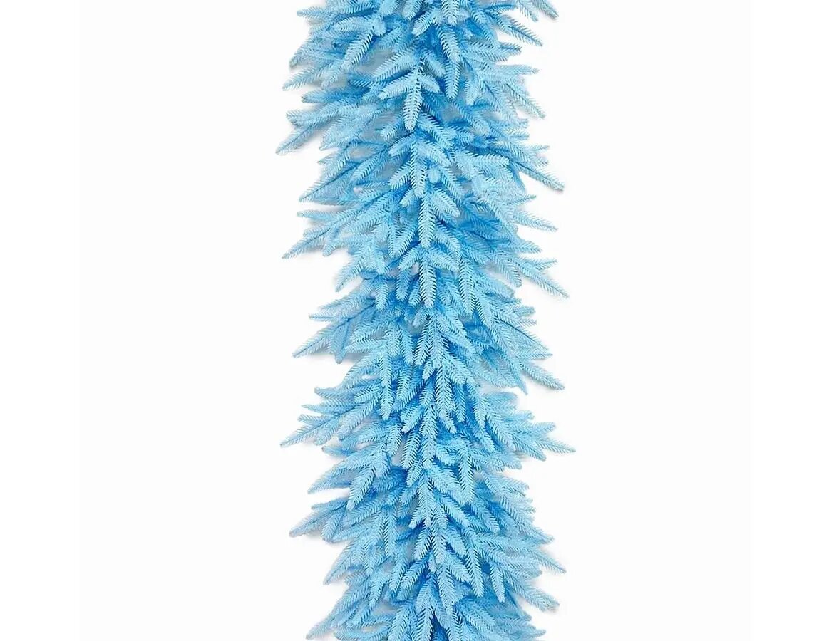 Хвойная гирлянда Голубая 150*35 см, литая 100%, Max CHRISTMAS