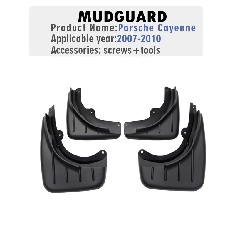 2007 2008 2009 2010 для Porsche Cayenne, брызговики, брызговики, автомобильные аксессуары, передние и задние, 4 шт.