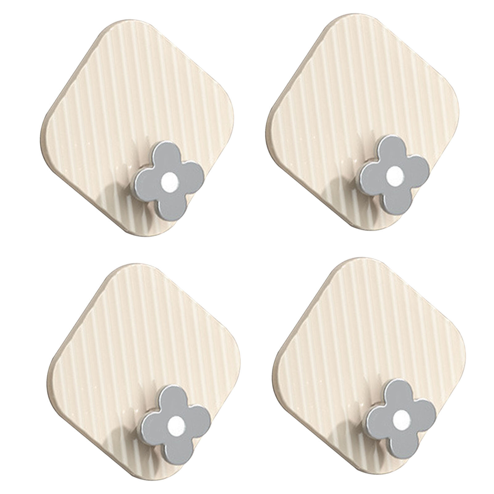 4 шт. клейкие крючки пластиковые водонепроницаемые гвозди без полотенец ключ настенные вешалки для кухни ванная комната потолок офис молочно-белый