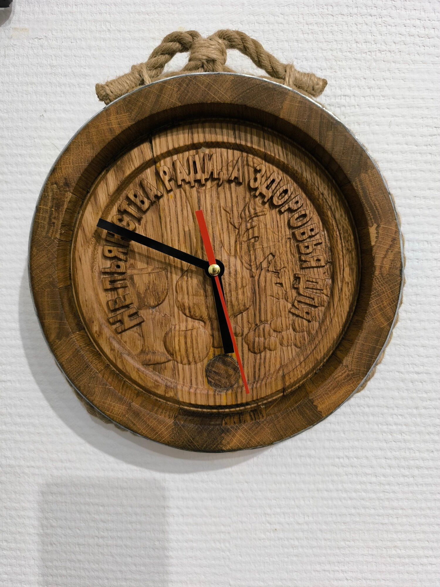Часы настенные деревянные ручная работа в стиле Loft