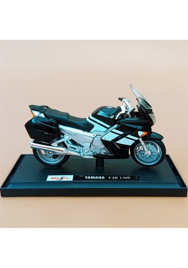 Мотоцикл Meritor Ducati Kawasaki H2R R1, модель имитации мотоцикла, коллекция украшений из сплава Yamaha Fjr 1300 - черно-белый цвет, игрушечный мотоцикл для детей от 2 до 10 лет, менее 20 штук