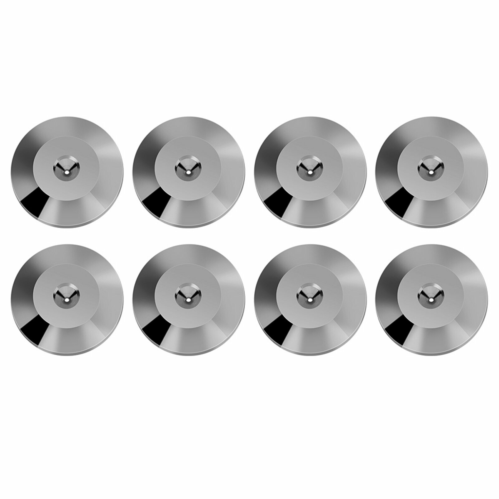 8 Pcs 25 x 4mm Universal Copper Speaker Shock Base Pad Isolation Feet Mat Floor Disc Gun Color