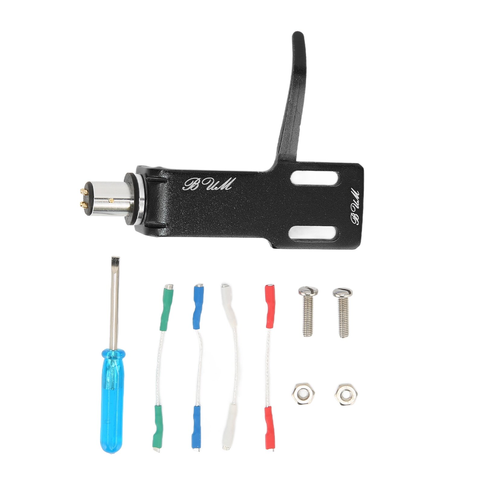 Фонограф поворотный столик в головном столе алюминиевый сплав Хвощи Хвощи картриджа для записи игроков Black