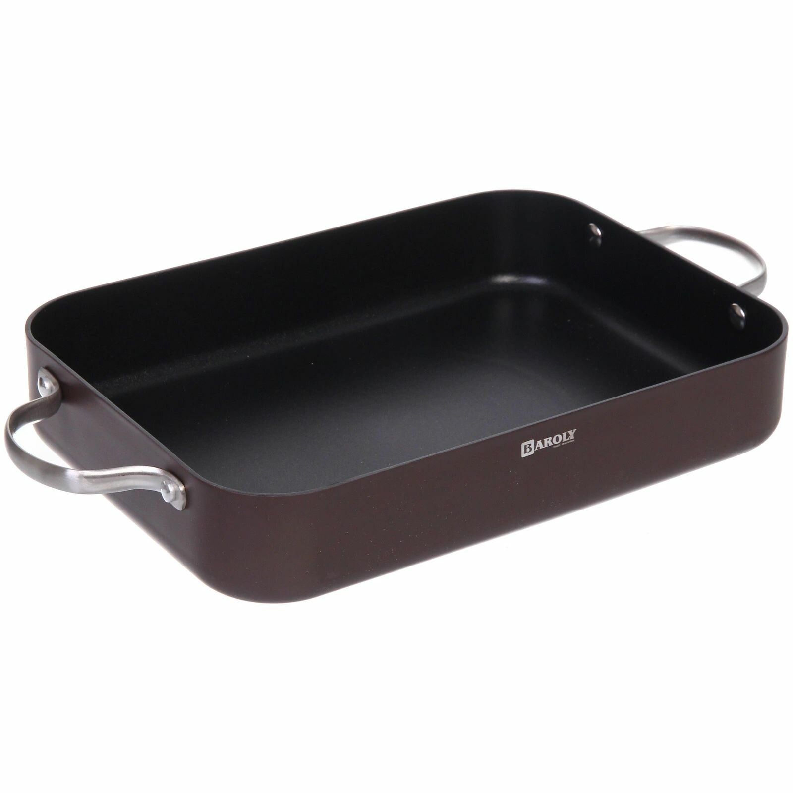 Форма для выпечки BAROLY CHOCOLATE прямоугольная 32x23x6.5 см с антипригарным покрытием для духовки и индукции