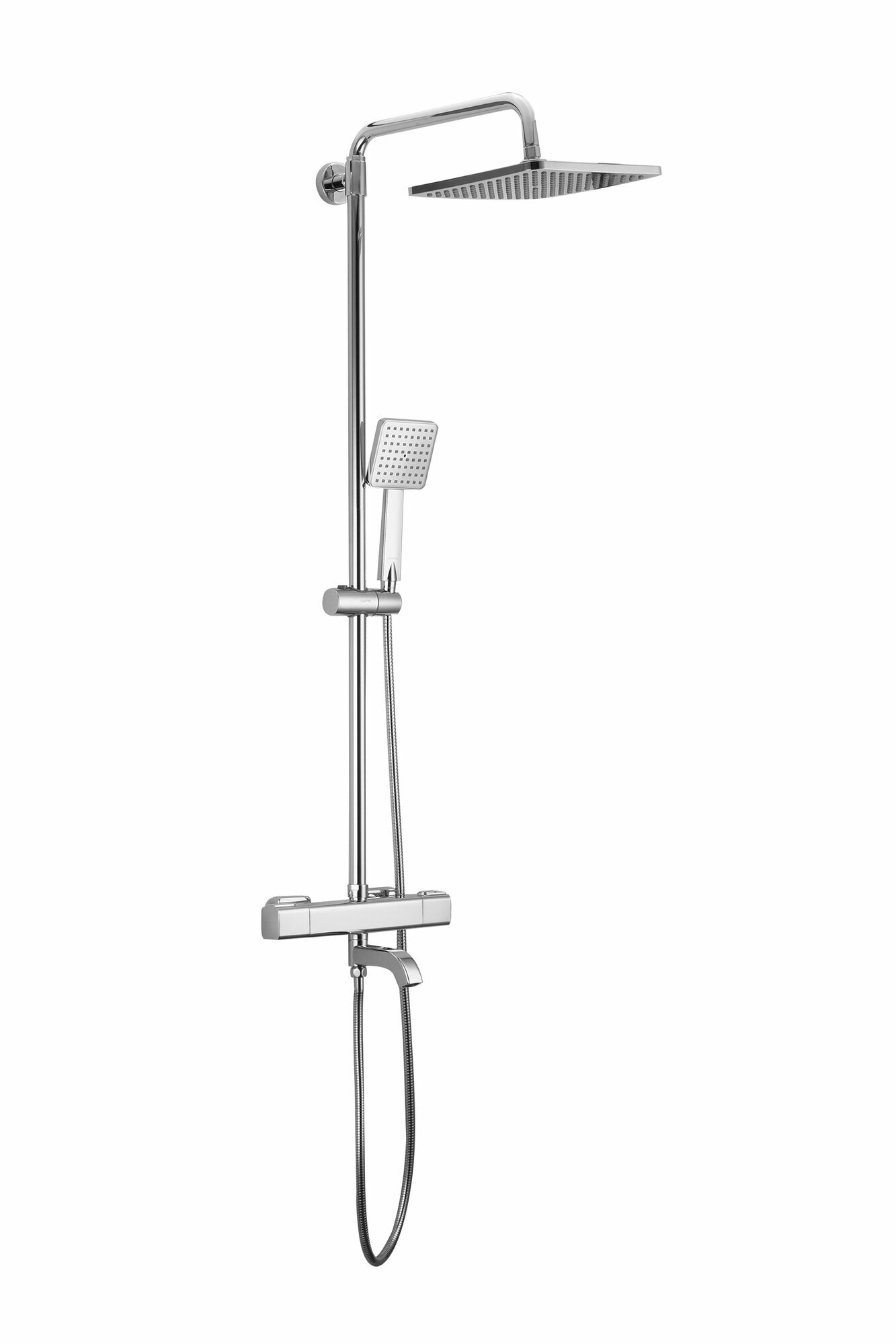 Душевая стойка для ванны Gappo G2491 с термостатом, хром, латунь
