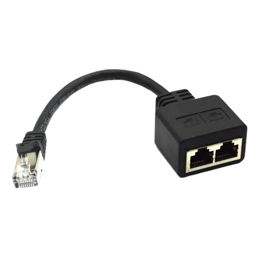 Адаптер RJ45 Male to 2xFemale для LAN Ethernet