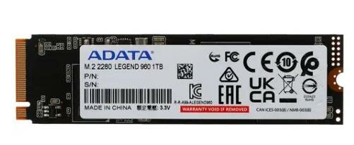 Накопитель SSD M.2 2280 1TB ALEG-960-1TCS ADATA