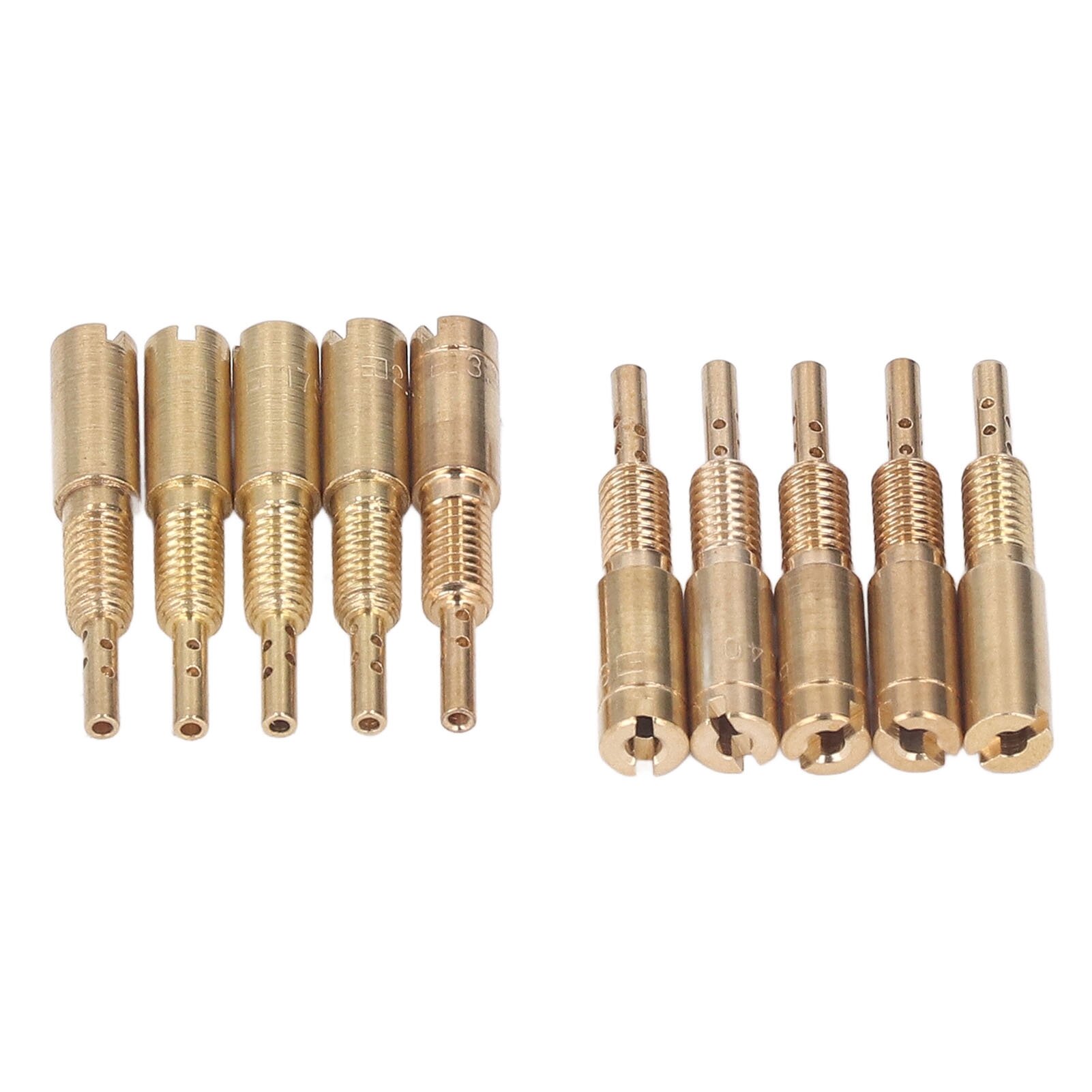 10шт -карбюратор Pilot Pilot Mlow Jets Kit 15–25 30–40 Металл для Mikuni HS40 HSR42 HSR45