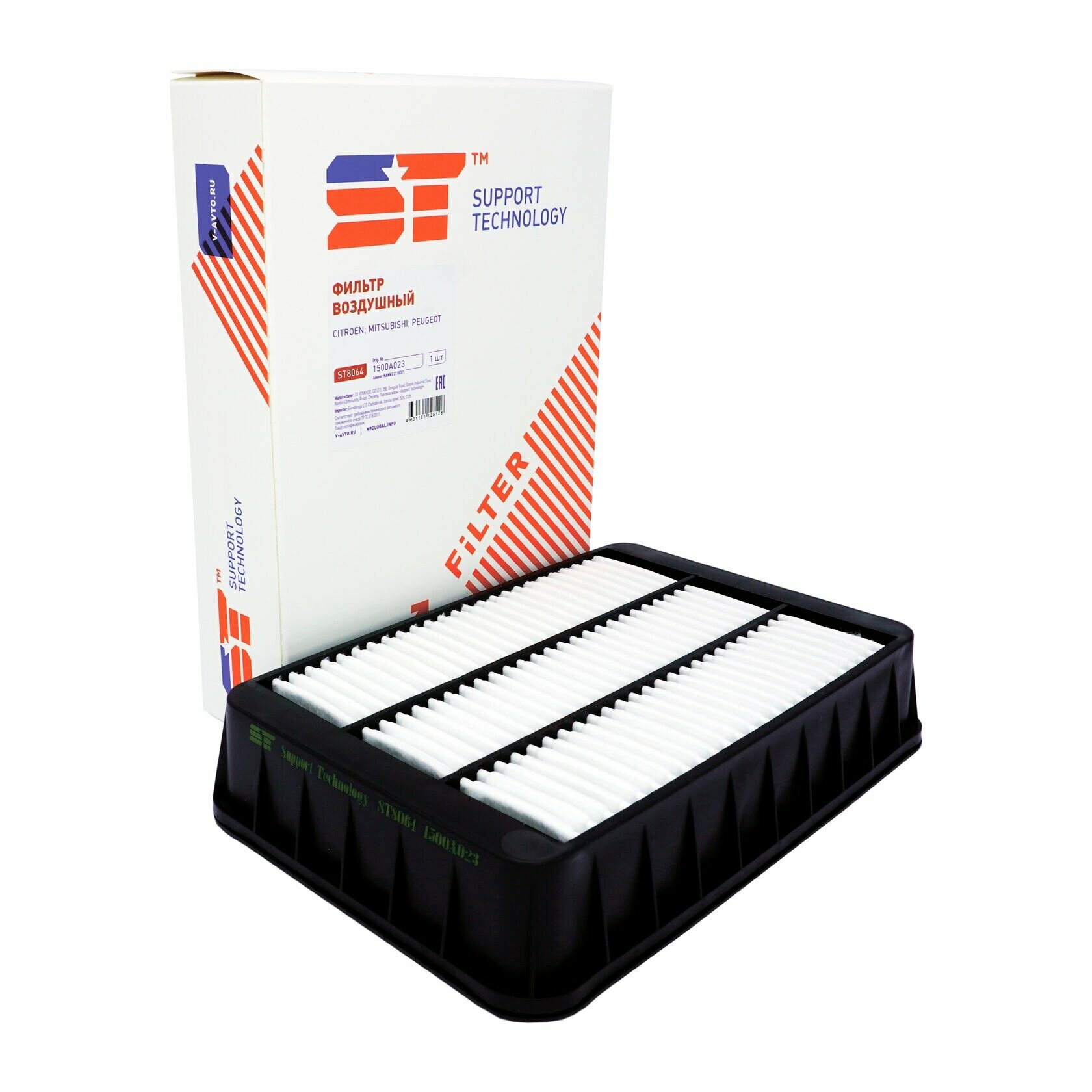 Фильтр воздушный Mitsubishi ASX 10-12, 2.0 12-, Lancer 08-, Outlander 06-, Peugeot 4008 12- ST