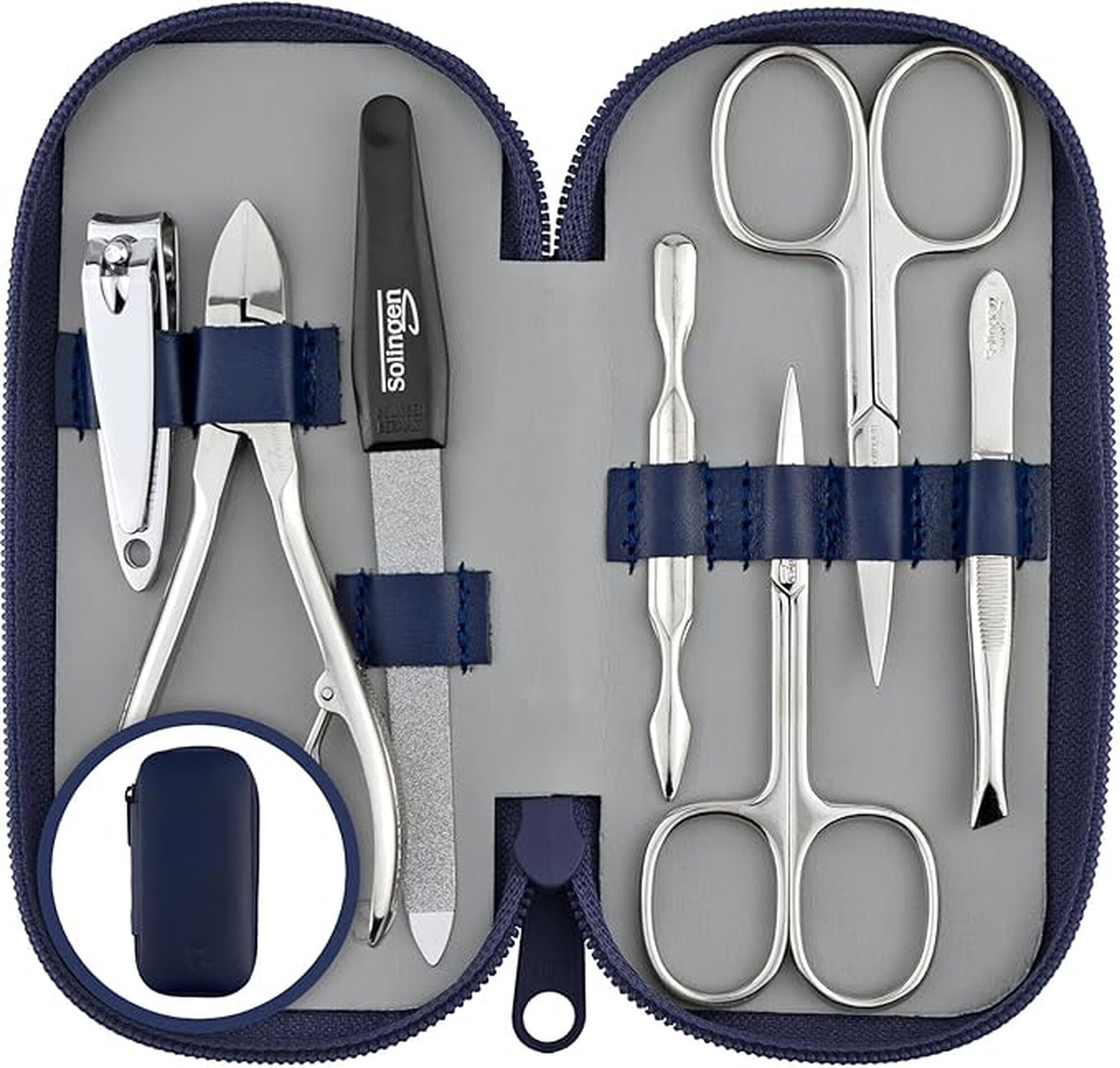 Набор маникюрный Solingen MarQus, 7 предметов, в футляре, нержавеющая сталь