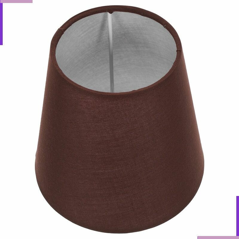 Тканевый абажур для лампы, внешний чехол, люстра, настенные аксессуары цвета макарон (коричневый мезон), подвесные светильники для абажуров на столе