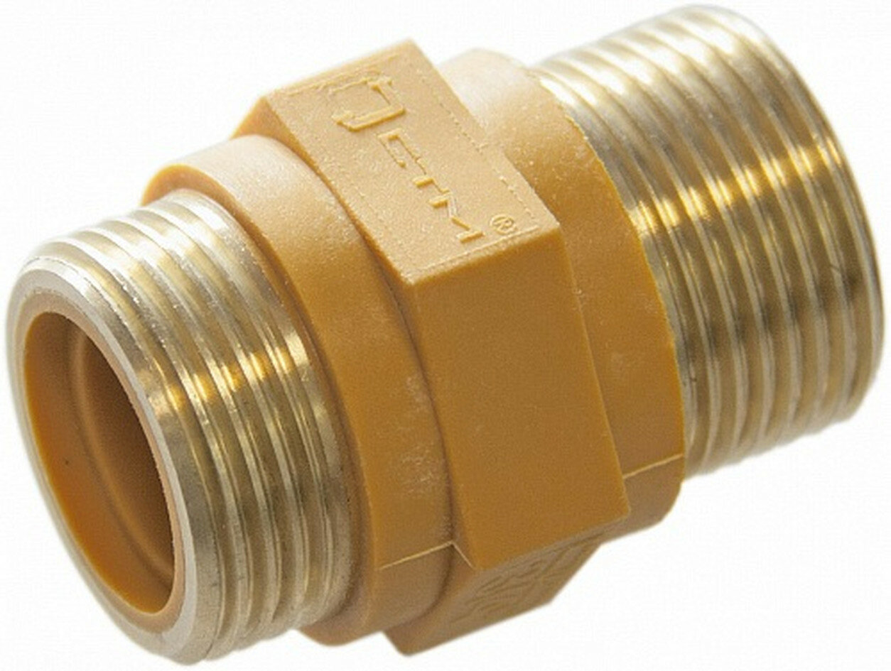 Муфта прямая диэлектрическая 3/4' ш/ш СТМ ГАЗ для разрыва гальванической пары на газопроводе