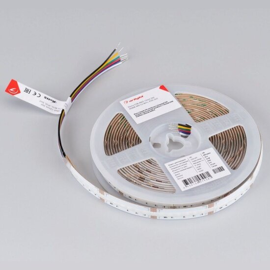 Светодиодная лента Arlight CSP-X840-12mm 24V RGBW-MIX (16 W/m, IP20, 5m) (, -)