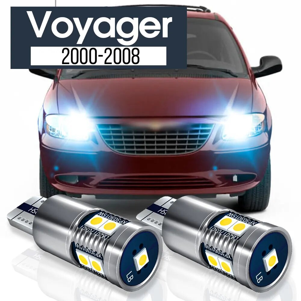 2 шт. светодиодные габаритные фонари, аксессуары Canbus для Chrysler Voyager 2000-2008 2001 2002 2003 2004 2005 2006 2007 Blue