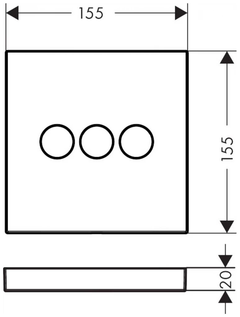 Вентиль, Hansgrohe, ShowerSelect, тип вентиля-запорный/переключающий, тип установки-настенный встраи