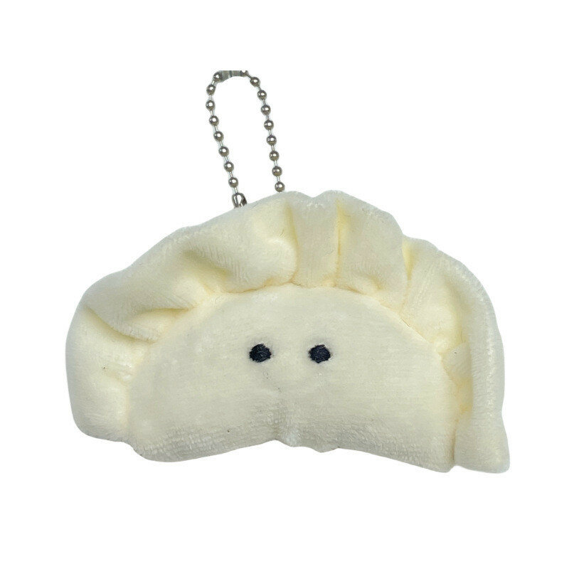 Whimsical yeli plush dumpling keychain cute animal accessory for bags