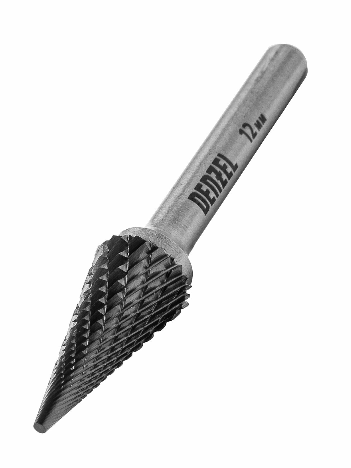 Борфреза по металлу Denzel твердосплавная коническая, тип-M, 12 мм 72077