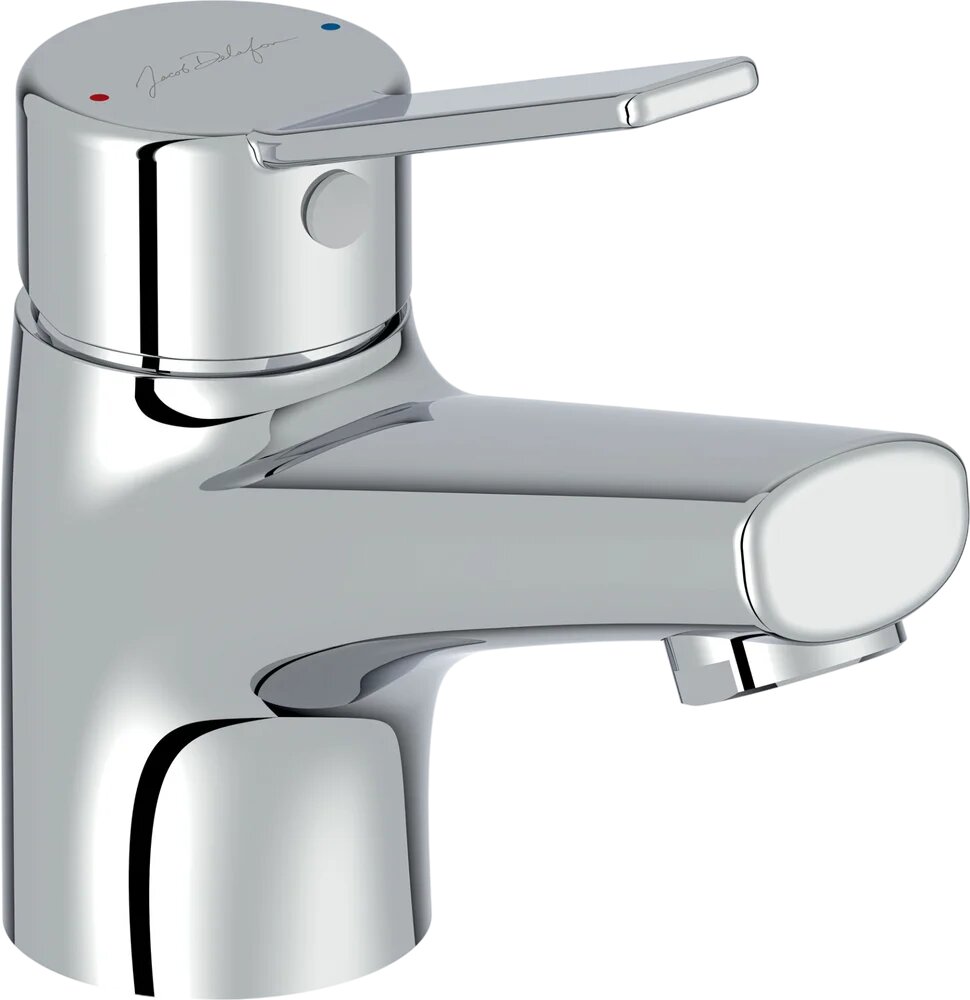 Смеситель для раковины Jacob Delafon Eo E24158RU-CP хром, глянцевый, кран для ванной в раковину, из латуни, рычажный, с керамическим картриджем