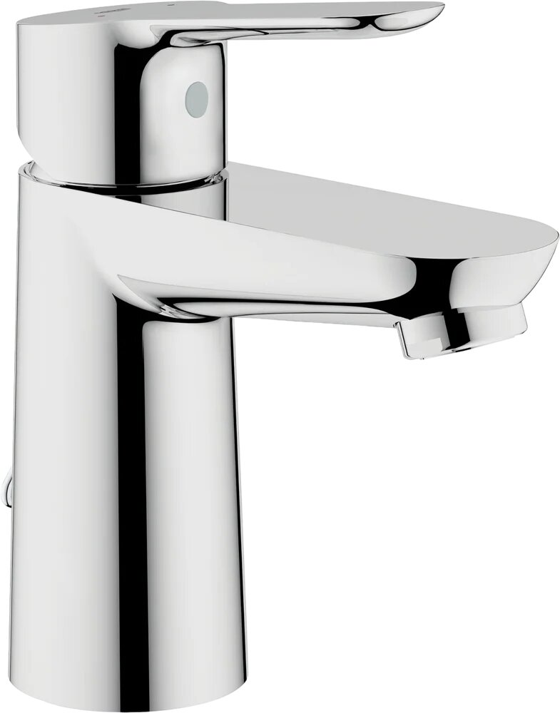 Смеситель для раковины Grohe BauEdge 23329000 хром, глянцевый, кран для ванной в раковину, из латуни, рычажный, с керамическим картриджем