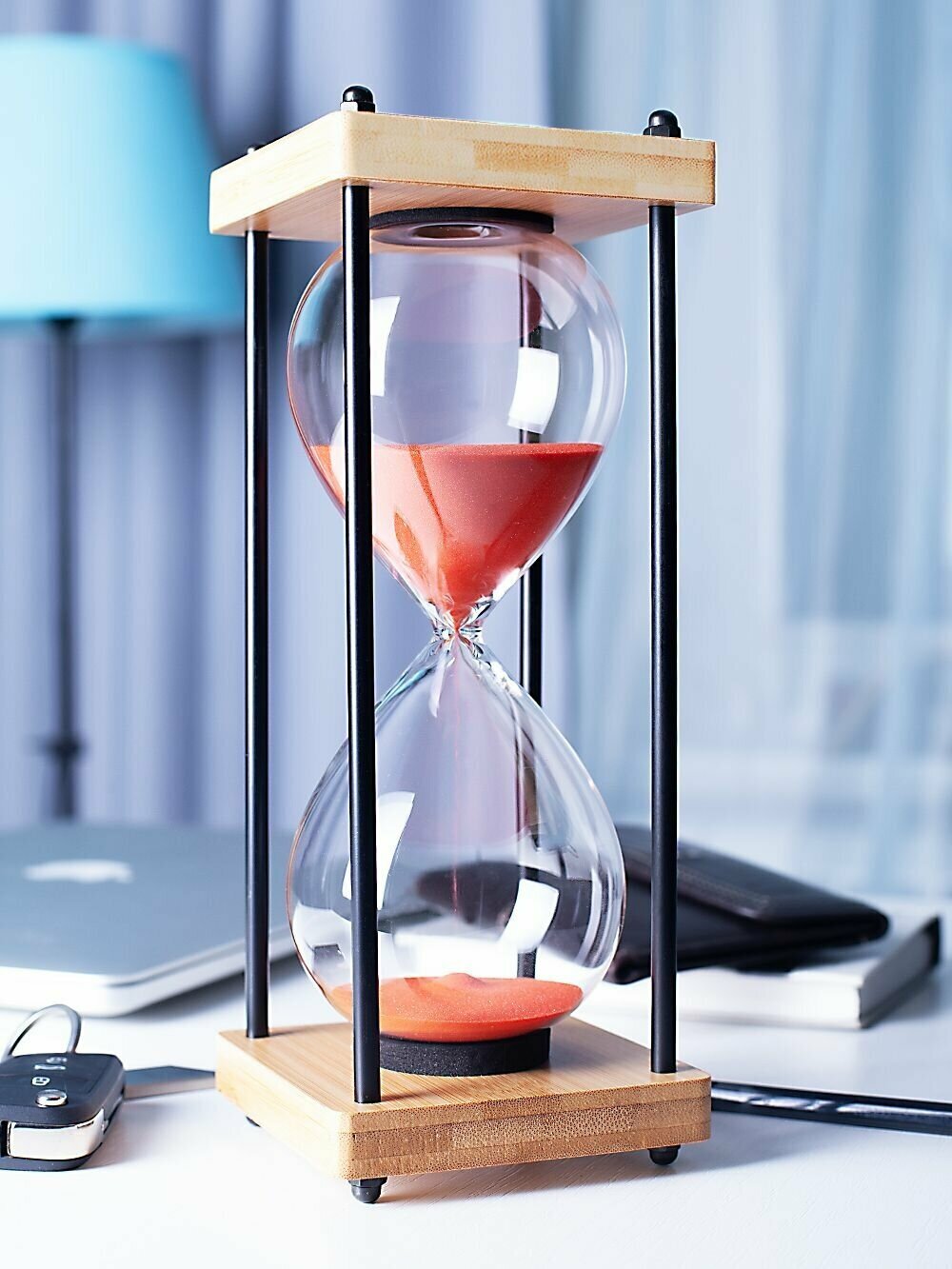 Песочные часы с красным песком на 60 минут