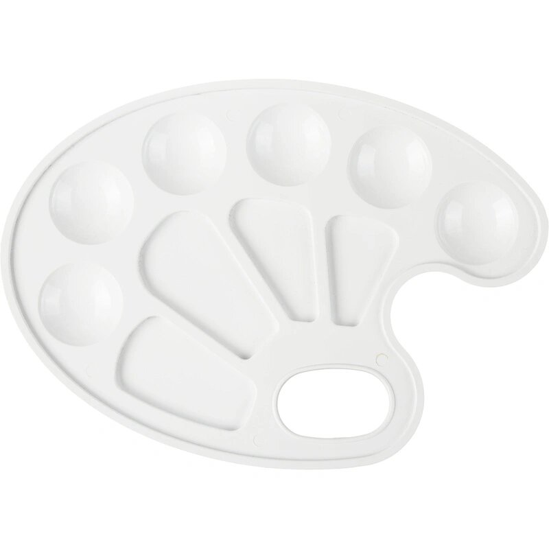 Палитра овальная белая