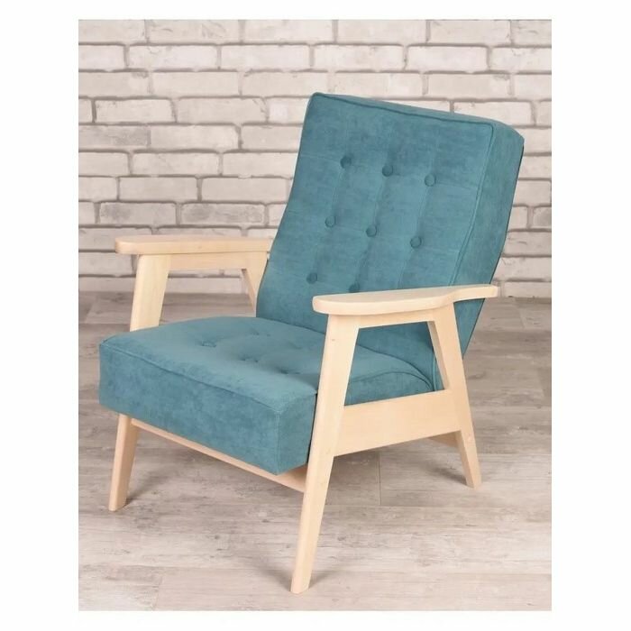 Кресло ретро (беленый дуб / RS 29 - бирюзовый)