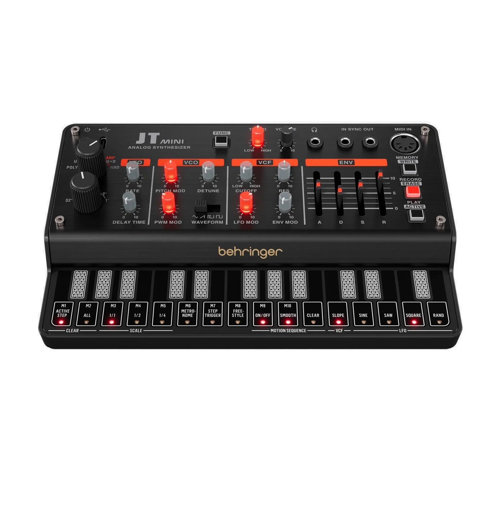 Портативный аналоговый синтезатор Behringer JT Mini