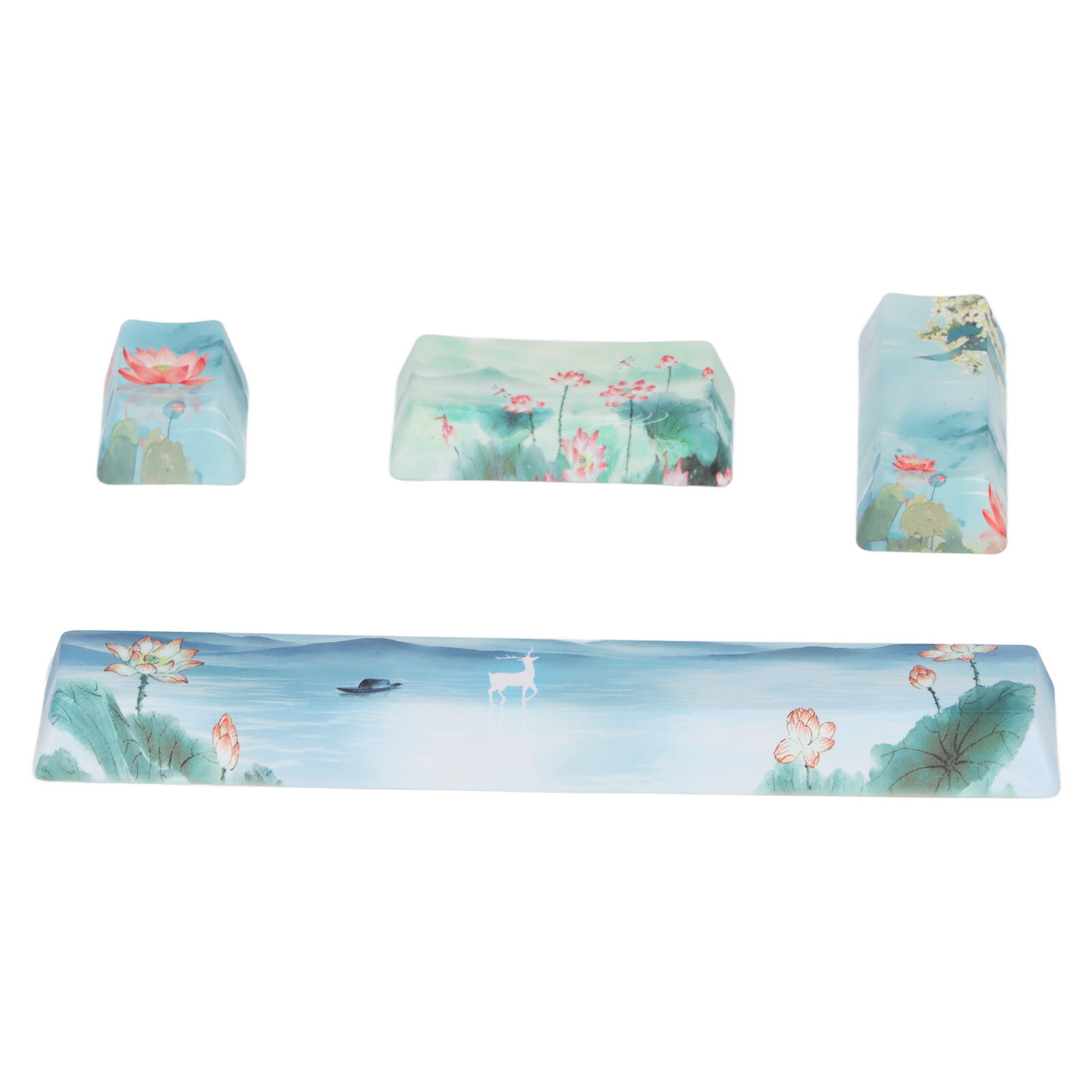 4 шт. пользовательские колпачки для ключей, удобные колпачки для ключей с рисунком, устойчивостью к истиранию, с мультяшным узором, DIY PTB, колпачки для механических клавиатур