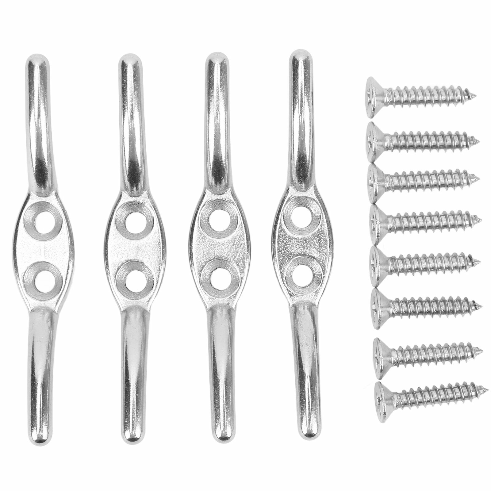 Набор из 2 крючков для крепления флагштока из нержавеющей стали, крючки для крепления флагштока для небольших лодок, веревочные планки для флагштока, нержавеющая сталь морского класса