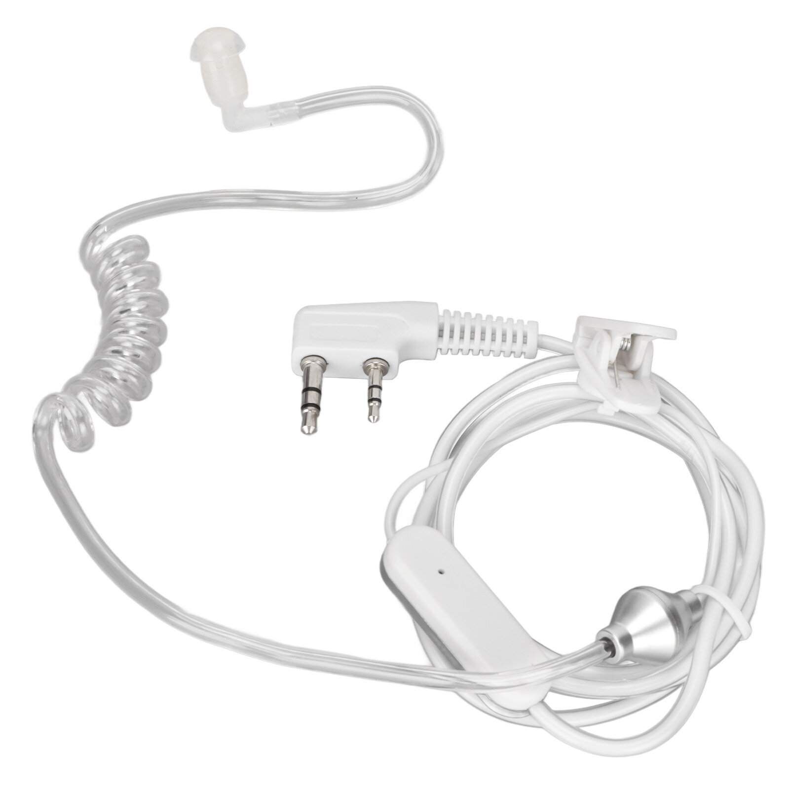 Акустическая трубка, 2-контактная гарнитура, удобная прозрачная катушка, 2-полосный радионаушник для Baofeng UV5R BF480 V7 V8