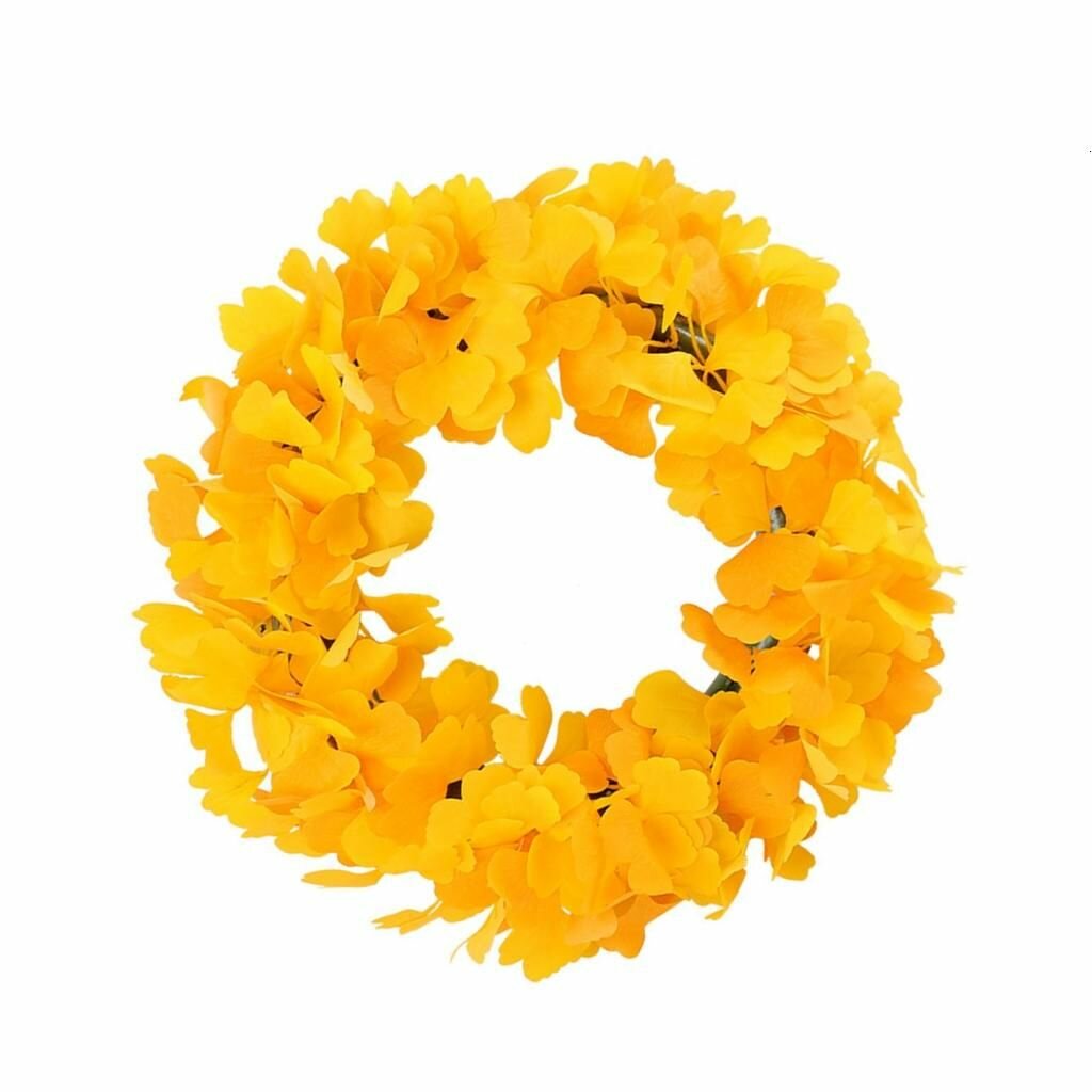 Гирлянда из искусственных листьев гинкго