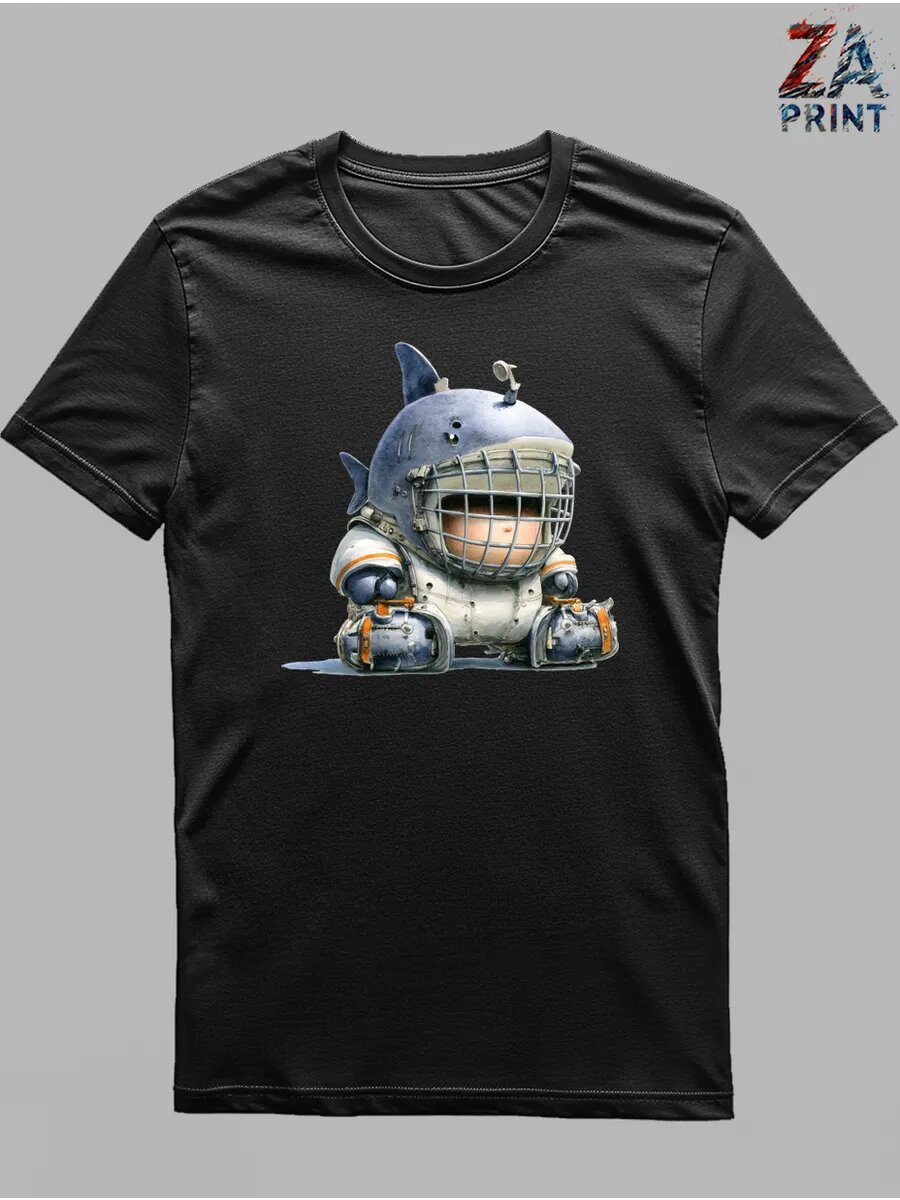Футболка хоккей акула