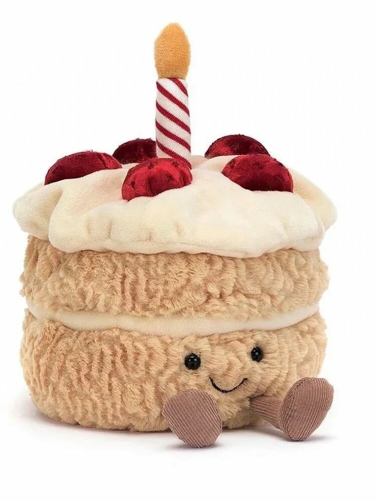 JELLYCAT Праздничный торт с милой плюшевой игрушкой(без лампы и песни / простая мягкая игрушка )-z
