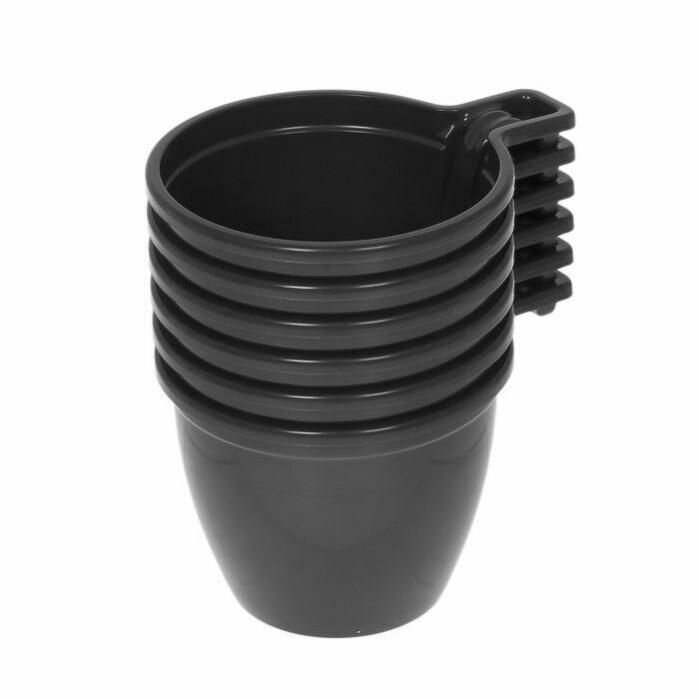 Чашка кофейная одноразовая чёрная, 200мл (50шт)