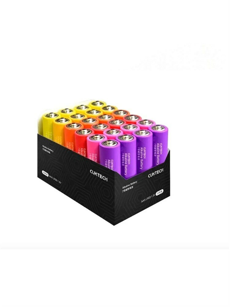 CUKTECH Батарейки Cuktech Rainbow Alkaline Battery 7 24шт LR03 1.5v ААА