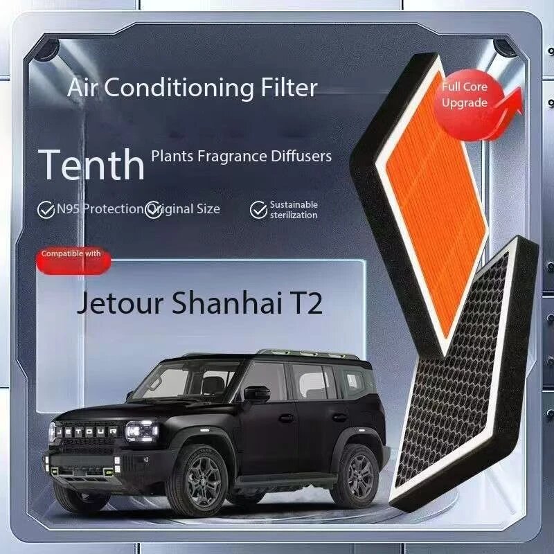 Для Jetour T2 Фильтр салона Воздушный фильтр Фильтр кондиционера с активированным углем с ароматом для очистки воздуха салона автомобиля