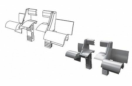 Устройство направляющее RU4501 белое DoorHan, для рольставен, ролет, рольворот