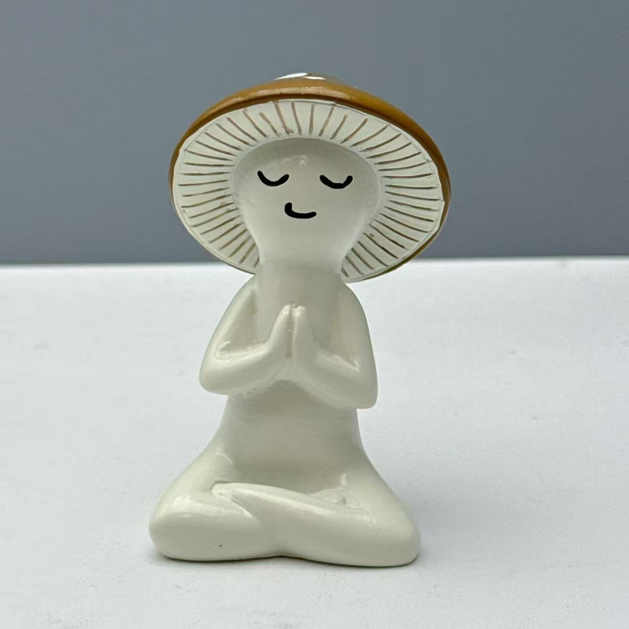 Милые грибы для медитации и йоги, поделки из смолы, украшения для гостиной