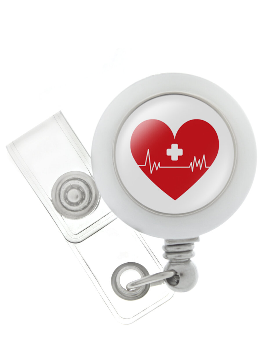 Держатель TINA BOLOTINA , для бейджа, с ретрактором врач кардиолог