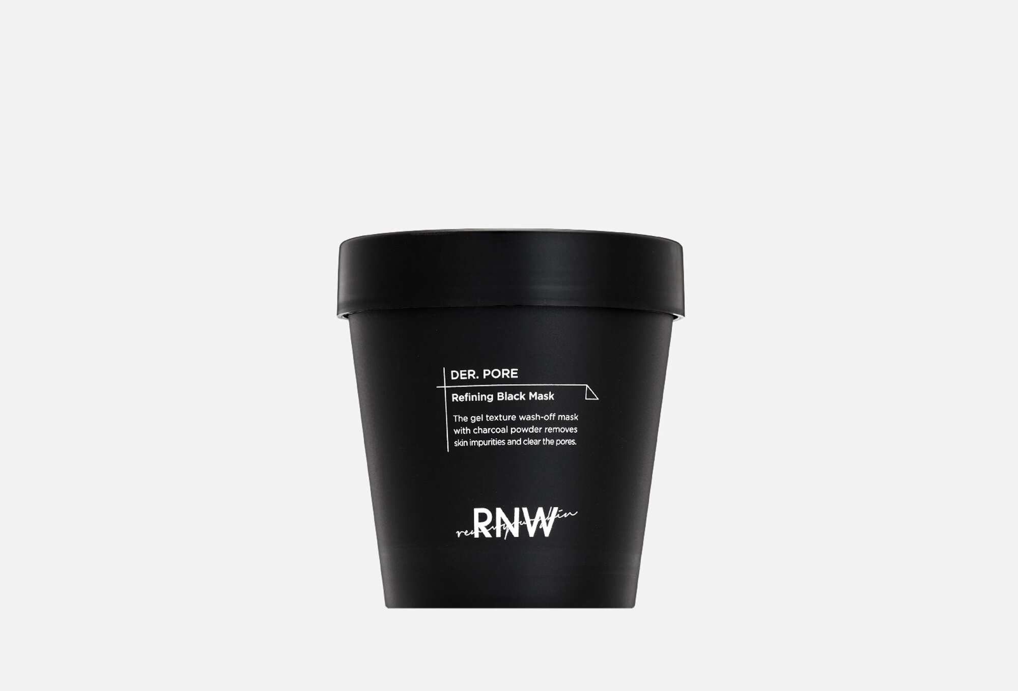 Гелевая маска для очищения пор с древесным углём RNW DER. PORE Refining Black Mask 200 мл
