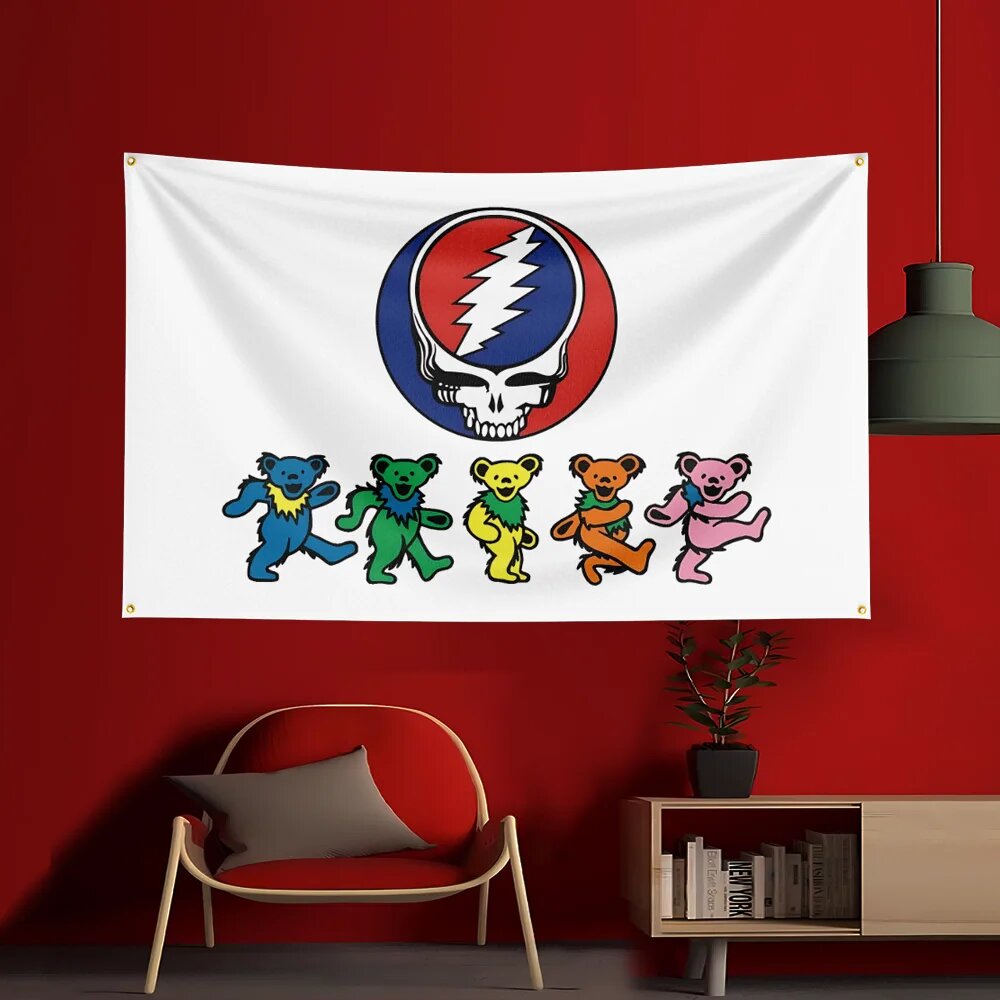 Флаг Grateful Dead 3х5 футов полиэстер 60 х 90 см, ZH10767