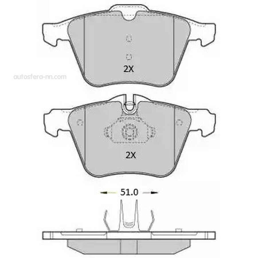 FREMAX FBP1811 колодки дисковые передние!\ Ford S-Max, Volvo S80/V70/XC70 2.0-4.4 06>