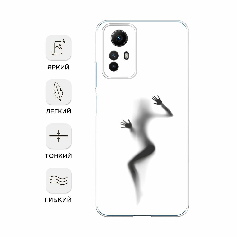 Чехол на Xiaomi Redmi Note 12S / Сяоми Редми Ноут 12S с принтом "Девушка в душе" — фото 1