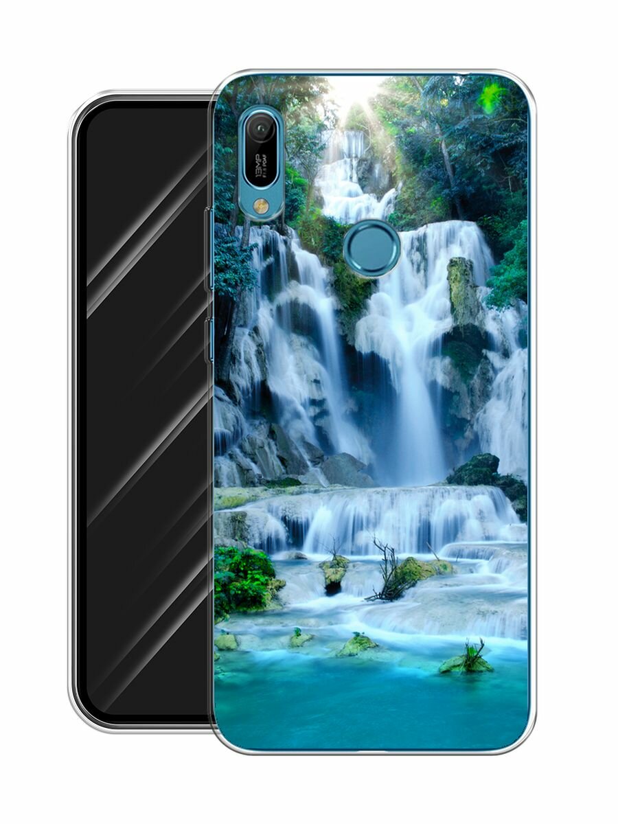 Чехол на Honor 8A/8A Pro/Huawei Y6s/Y6 2019 / Хонор 8А с принтом "Водопад 8" — фото 1