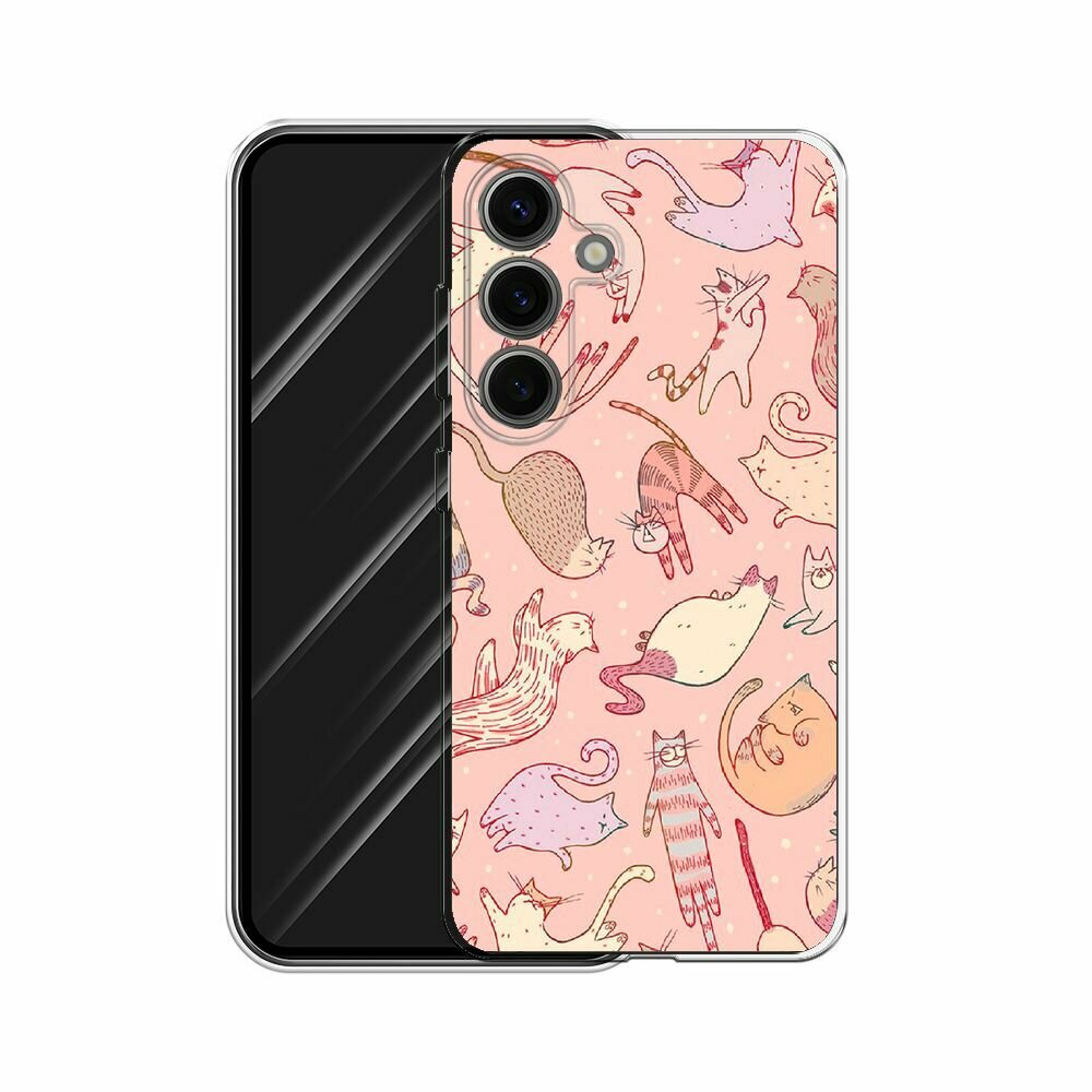 Чехол на Samsung Galaxy S25 / Самсунг S25 с принтом "Розовое счастье" — фото 1