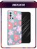 Чехол на OnePlus 9R / ВанПлас 9R с принтом "Нежные розовые цветочки рисунок", пр...