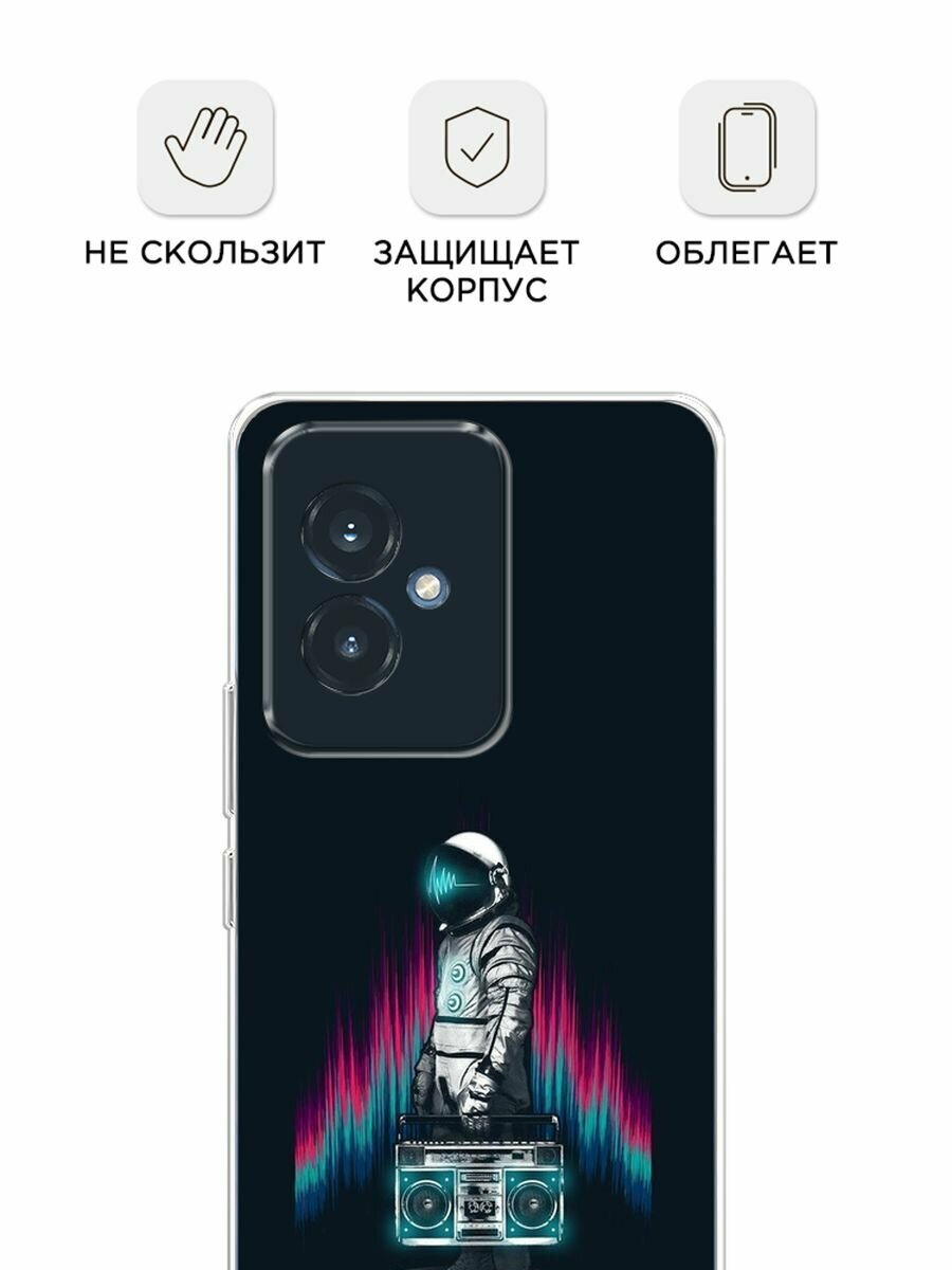 Чехол на Honor 100 / Хонор 100 с принтом "Космическая вечеринка" — фото 1