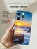 Чехол на Apple iPhone 14 Pro / Айфон 14 Про с принтом "Восход 6"